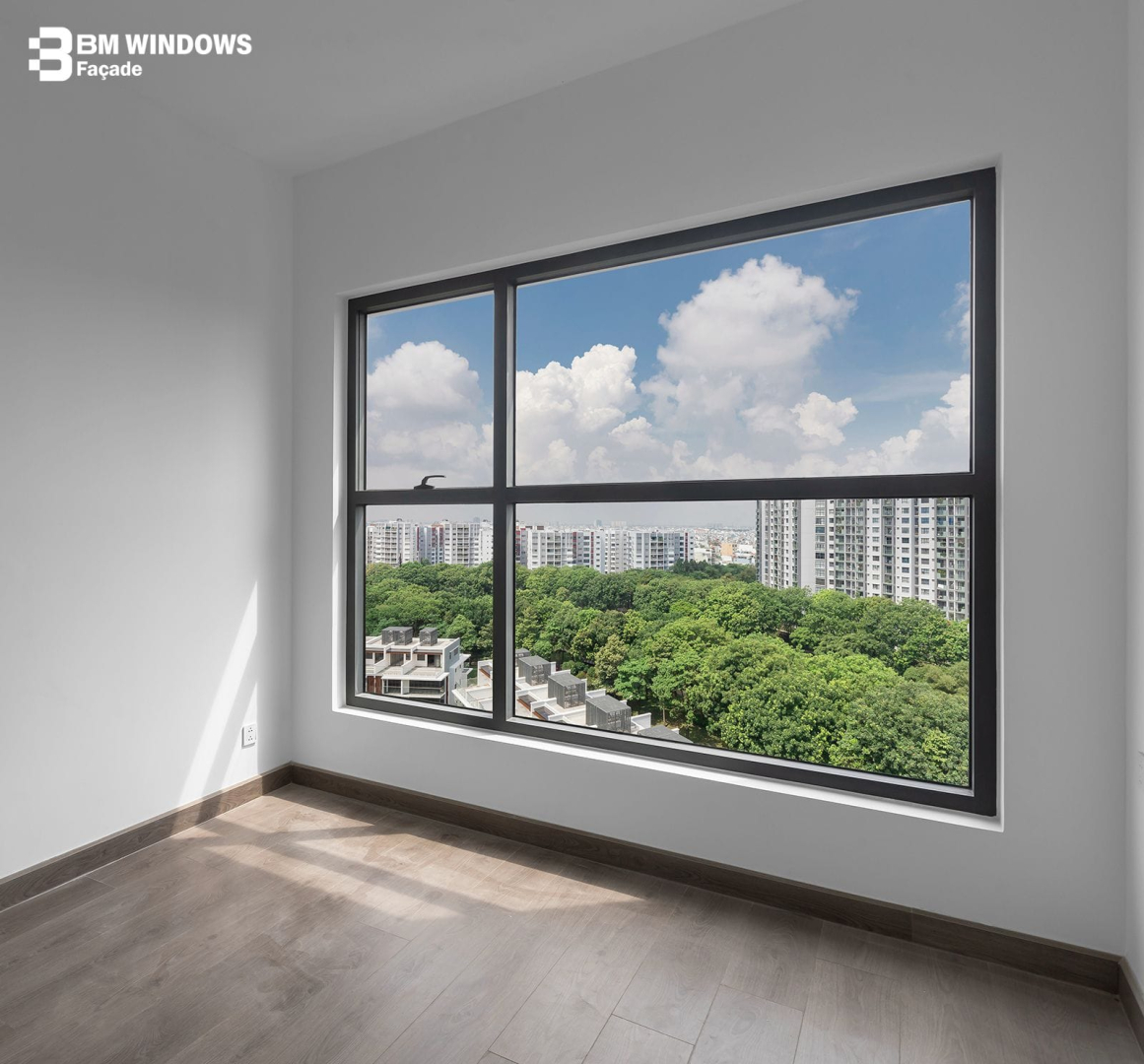 The natural pictures are unfolded through window frames | BM Windows