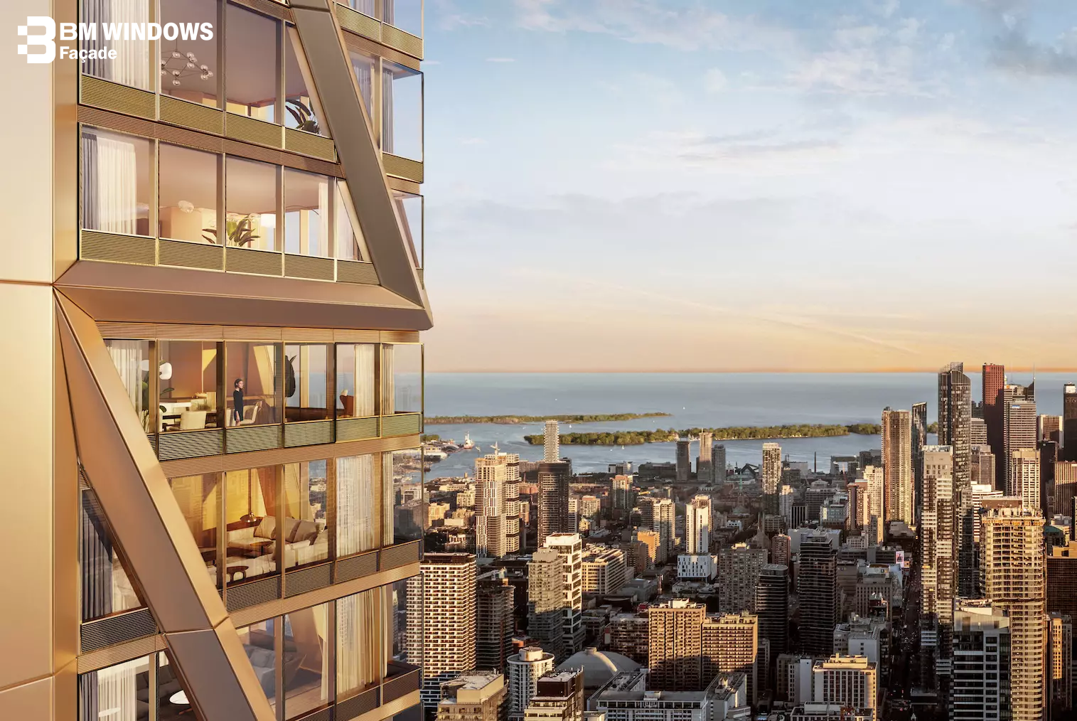 Kỹ thuật façade của tòa nhà "siêu cao tầng" The One, Toronto