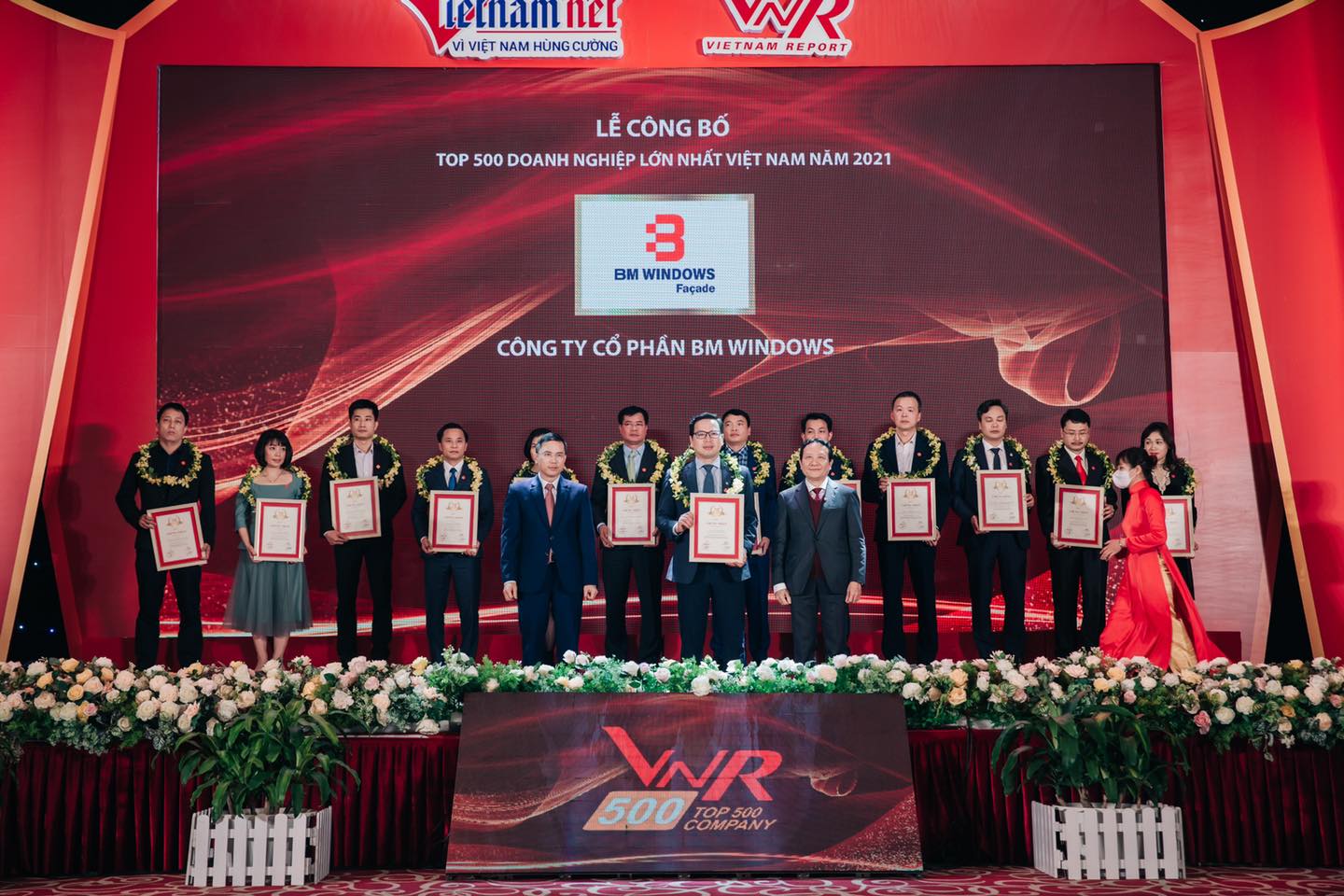BM WINDOWS tiếp tục được vinh danh trong bảng xếp hạng VNR500