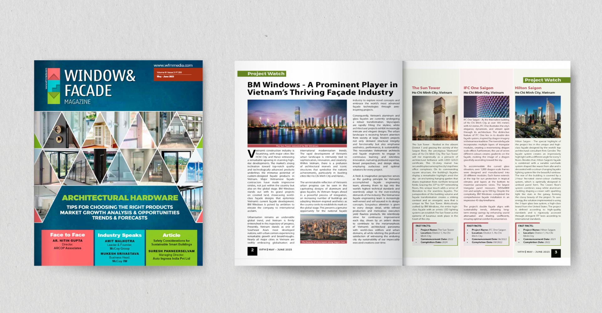 BM Windows và câu chuyện về façade Việt Nam trên tạp chí quốc tế WFM