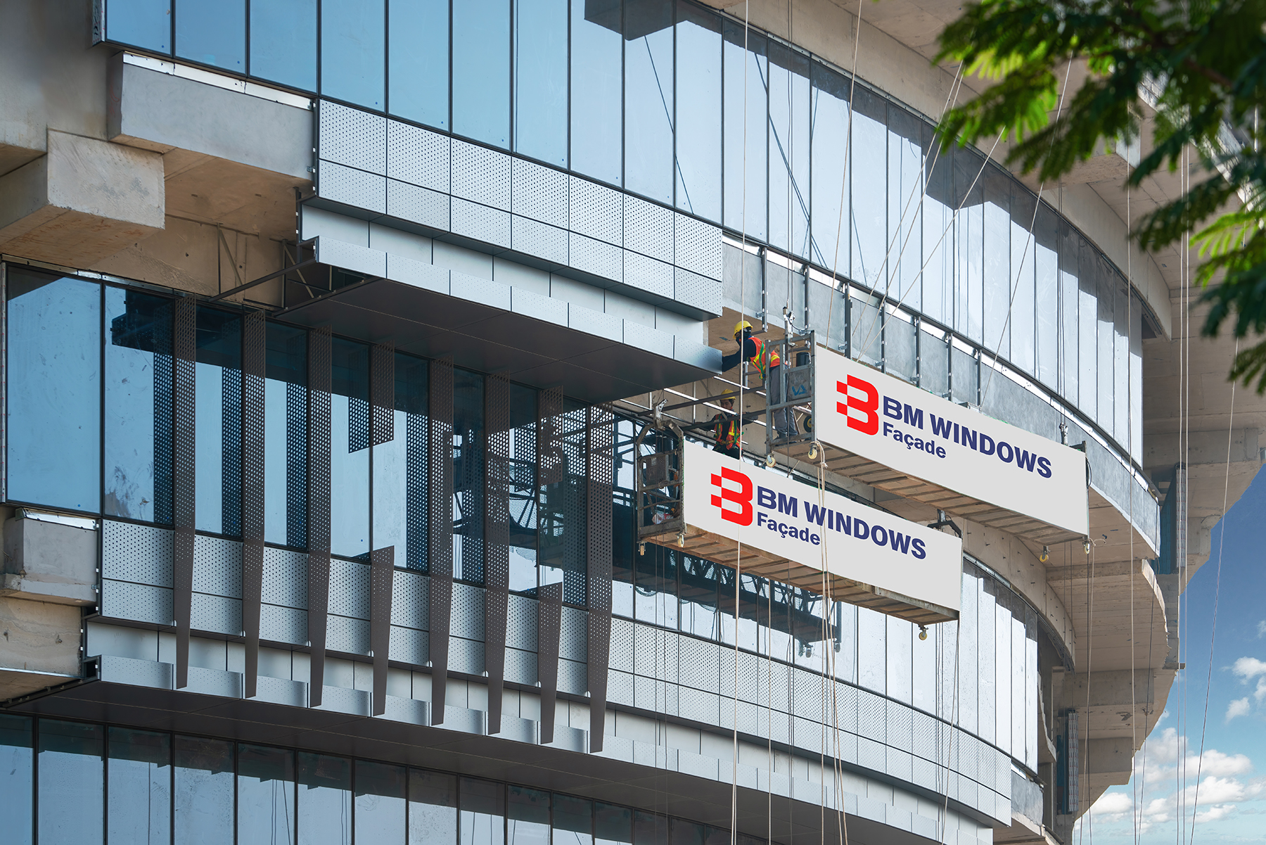 Chi tiết mặt dựng độc đáo của Dwight School